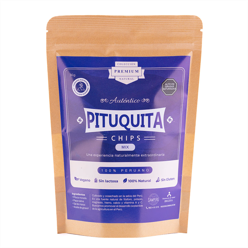 Snack Saludable Mix Pituca Chips 36 g - Flora y Fauna