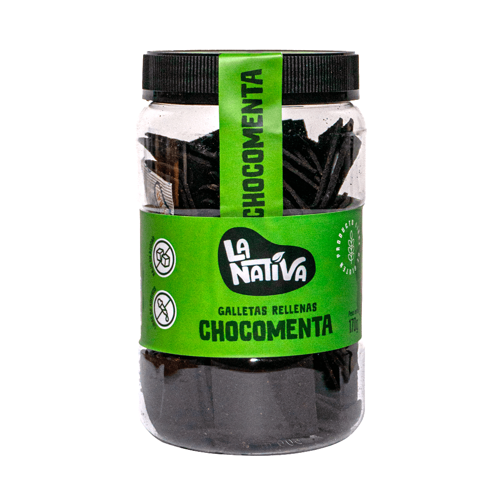 Galletas rellenas chocomenta 170 gr La Nativa - Flora y Fauna