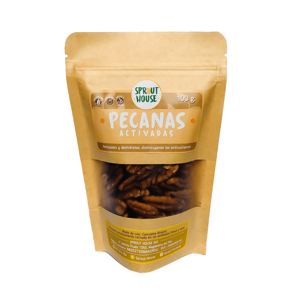 Pecanas Activadas Sprout House 100g - Flora y Fauna